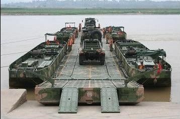 60tf Military Trestle Pontoon Bridge / Power Pontoon Bridge / Military ...