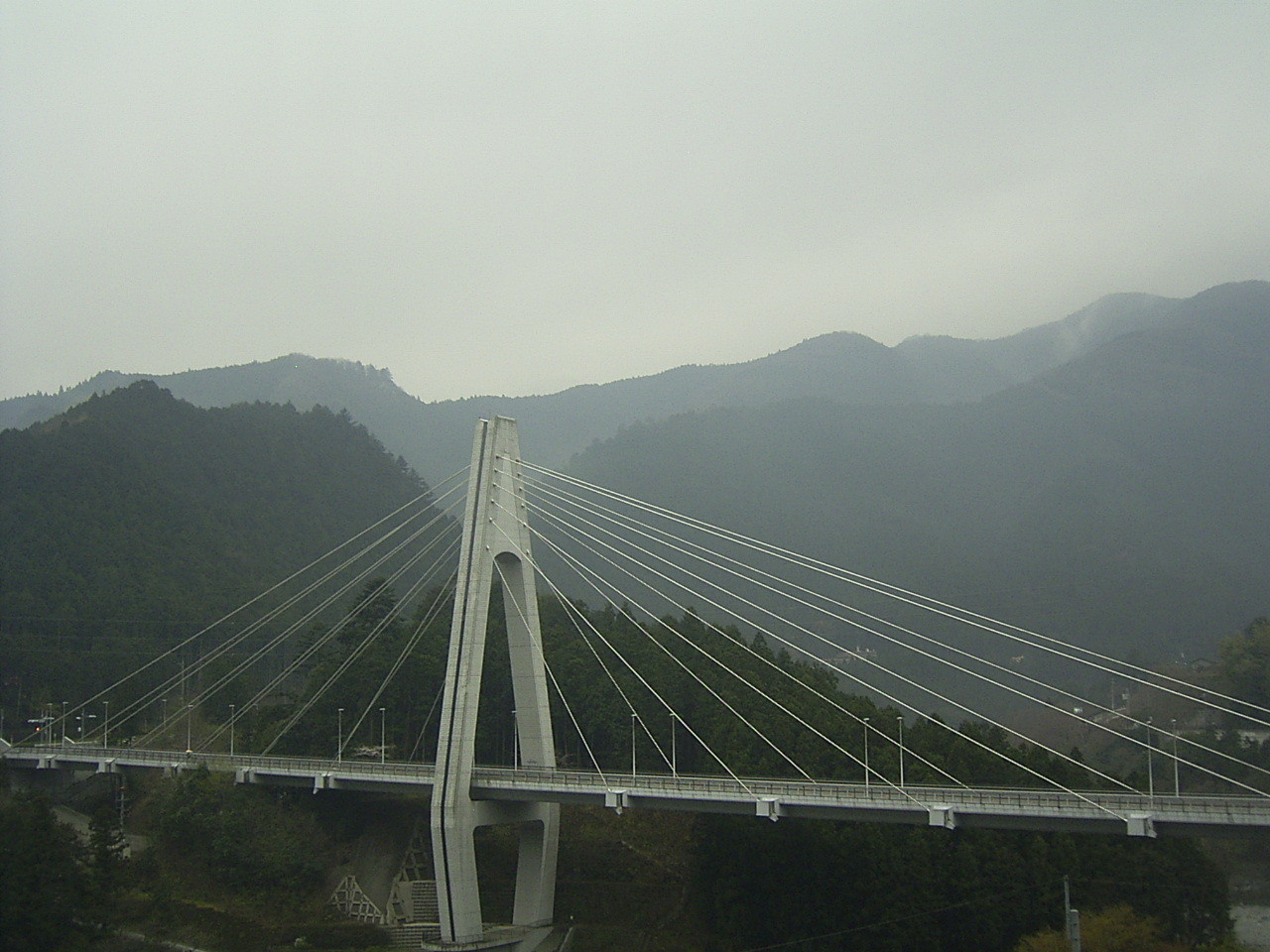 Steel Cable Suspension Cable Stay Bridges High Strength for Large span