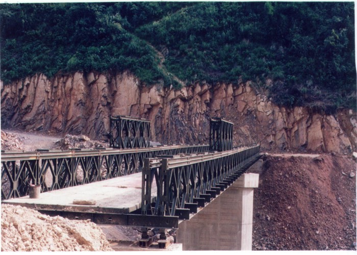 50m Steel Constructure Bailey Bridge Compact Panel Bridge