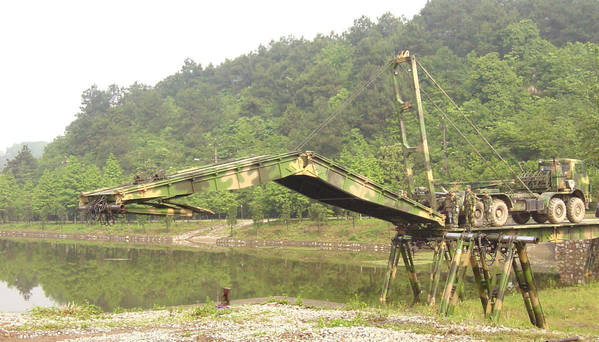 Tracked Load 60t Modular Emergency Bridge 15m Vehicle Launched Bridge